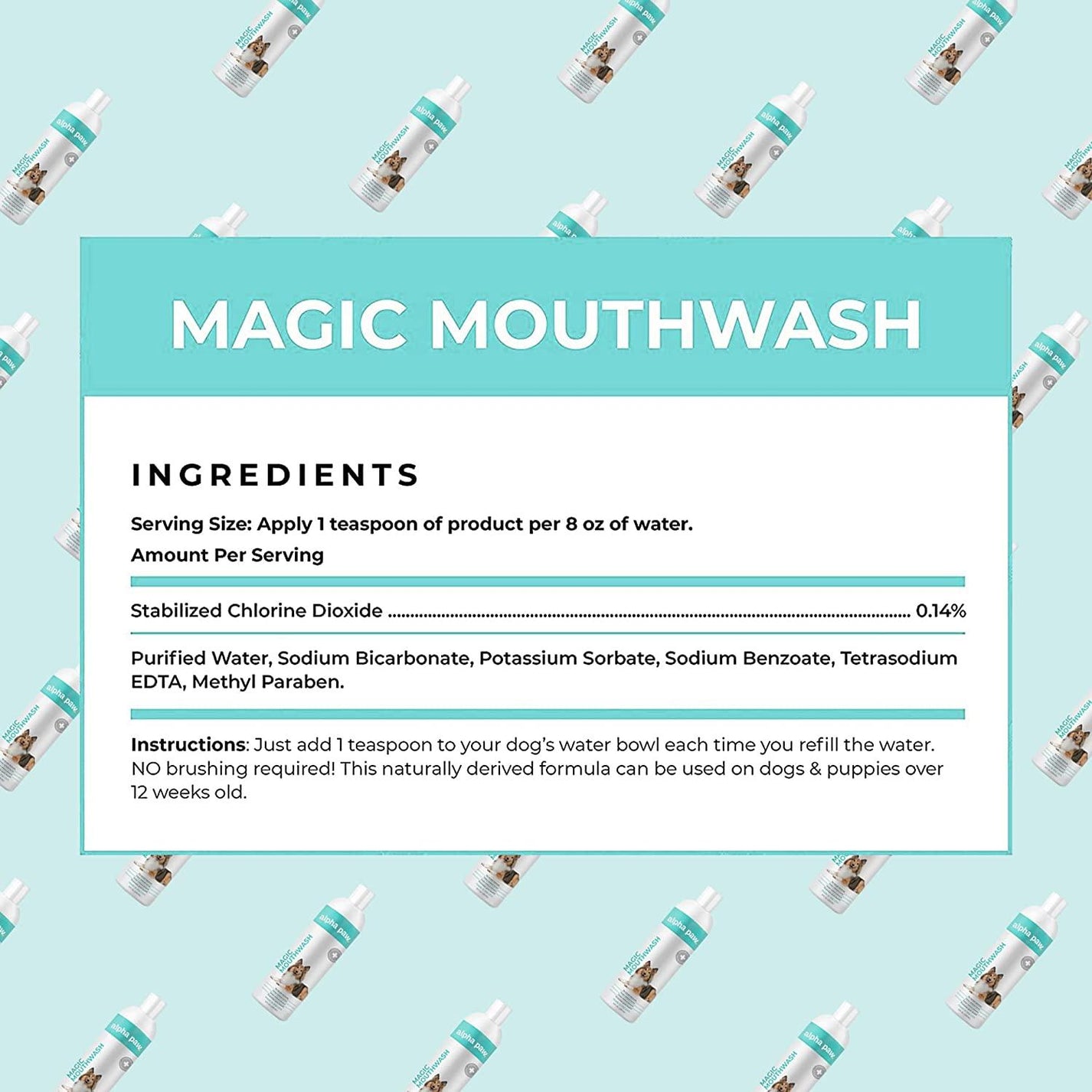 Mouthwash For Dogs | Magic Mouthwash™ by Alpha Paw