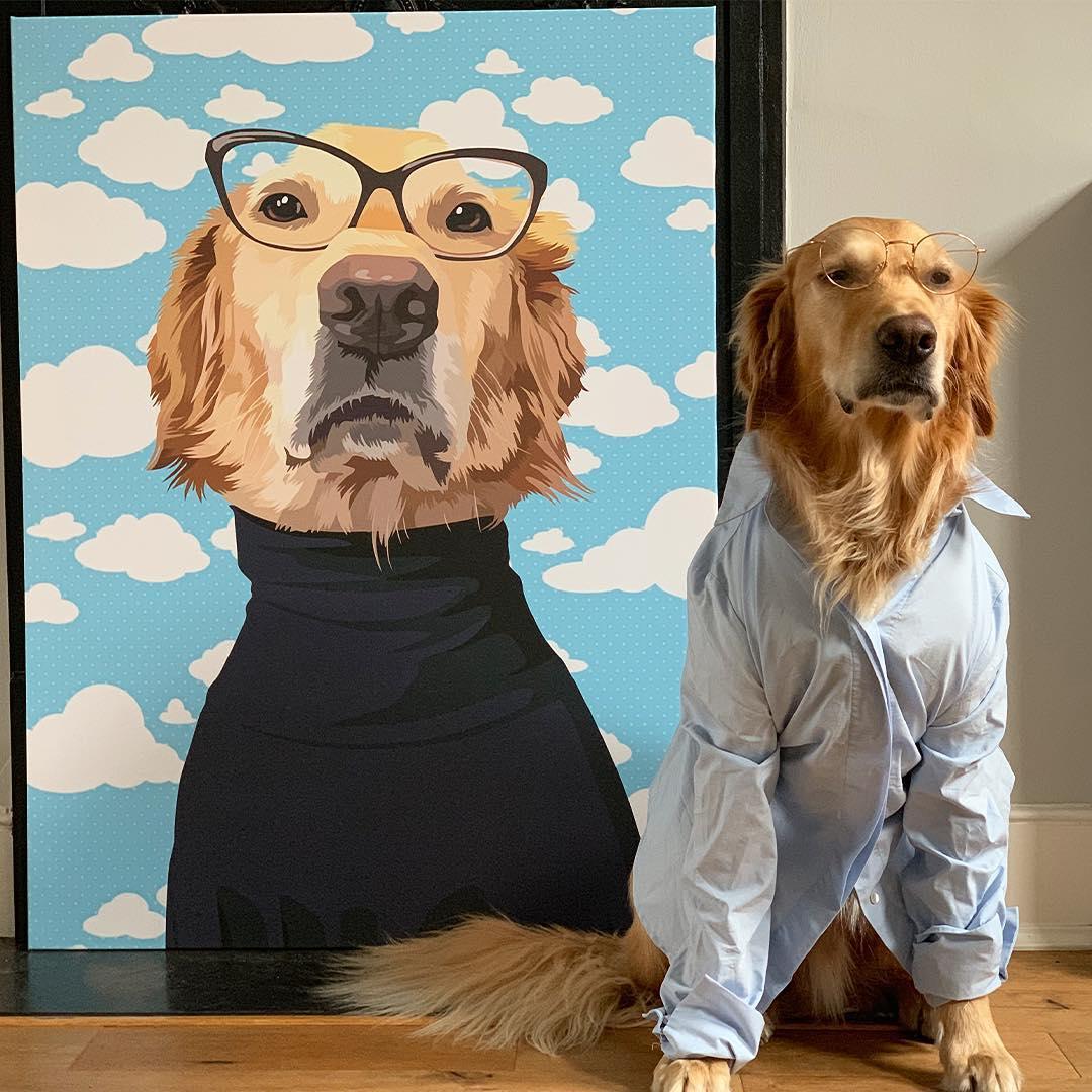 Custom Wrapped Canvas – Alpha Paw