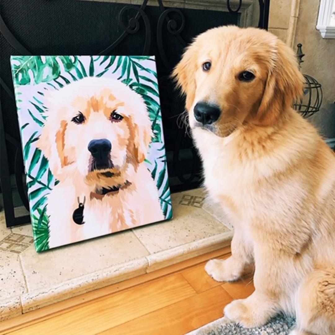 Custom Wrapped Canvas – Alpha Paw