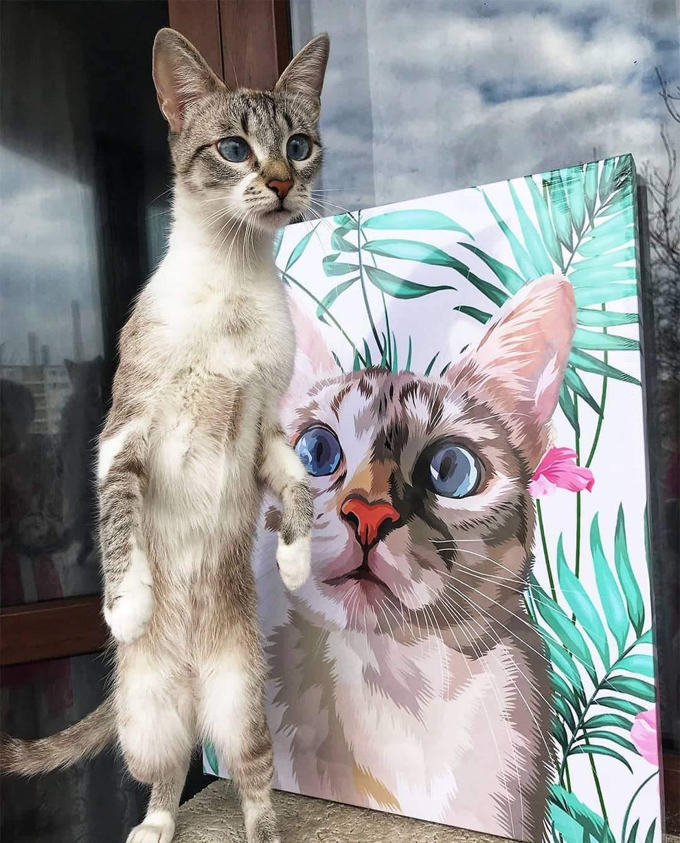 Custom Wrapped Canvas – Alpha Paw
